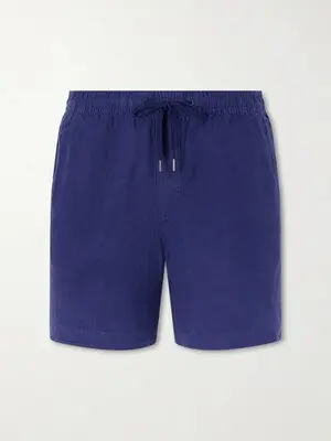 Polo Ralph Lauren Straight-leg Linen Shorts - Blue