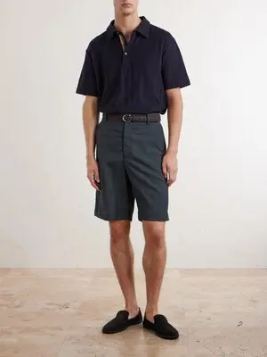 Paul Smith Organic Herringbone Cotton-piqué Polo Shirt