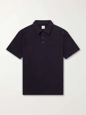 Paul Smith Organic Herringbone Cotton-piqué Polo Shirt