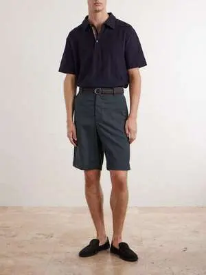Paul Smith Organic Herringbone Cotton-piqué Polo Shirt
