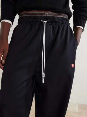 PALY HOLLYWOOD Wide-leg Wool-blend Sweatpants