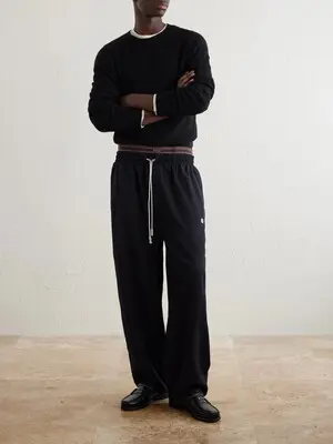 PALY HOLLYWOOD Wide-leg Wool-blend Sweatpants