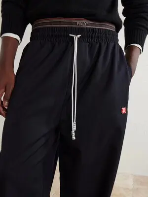 PALY HOLLYWOOD Wide-leg Wool-blend Sweatpants