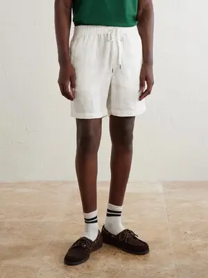 Polo Ralph Lauren Straight-leg Linen Shorts - White
