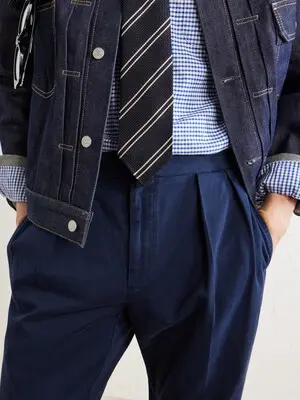 Polo Ralph Lauren Pleated Cotton-blend Trousers