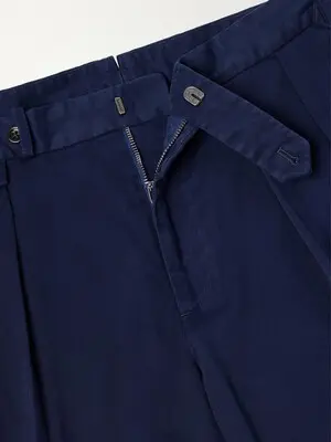 Polo Ralph Lauren Pleated Cotton-blend Trousers