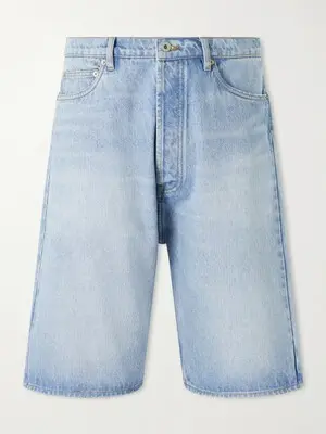 Studio Nicholson Straight-leg Denim Shorts - Blue