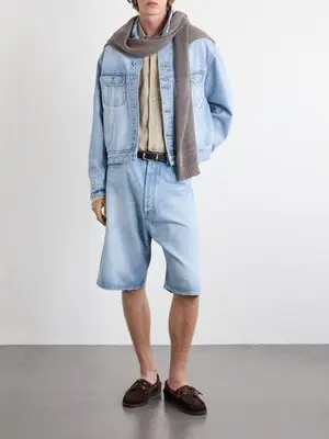 Studio Nicholson Straight-leg Denim Shorts