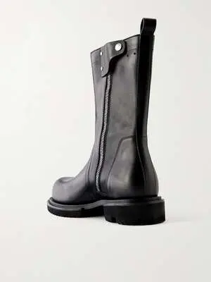 Rick Owens Creeper Gabe Washed Leather Boots