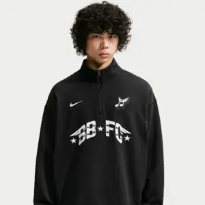 Nike Sb Skate 1/2-zip Fleece Crew-neck Sweatshirt