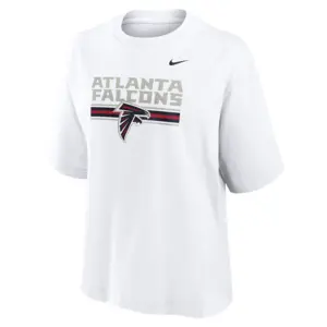Nike Atlanta Falcons Alt Redesign Boxy Nfl T-shirt - White