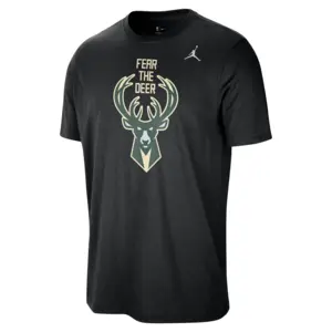 Nike Milwaukee Bucks Essential Jordan Statement T-shirt - Black
