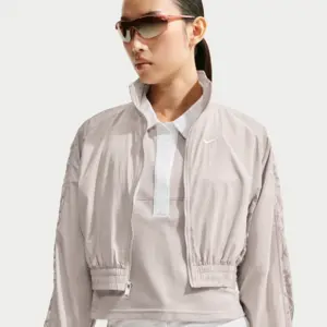 Nike Sportswear Cropped Lace Track Jacket - Brown