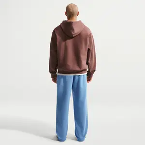 Nike Solo Swoosh Fleece Open-hem Pants - Blue