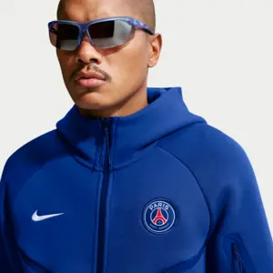Nike Paris Saint-germain Tech Fleece Windrunner Soccer Full-zip Hoodie