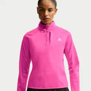 Nike Wolf Grid" Therma-fit 1/2-zip Hiking Top - Pink