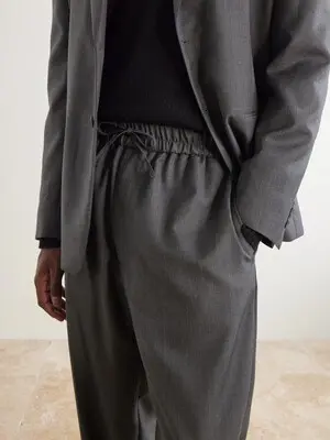 Officine Générale Nilson Straight-leg Trousers - Gray