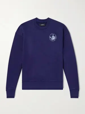 NAHMIAS Youth Enrichment Logo-print Cotton Sweatshirt - Blue