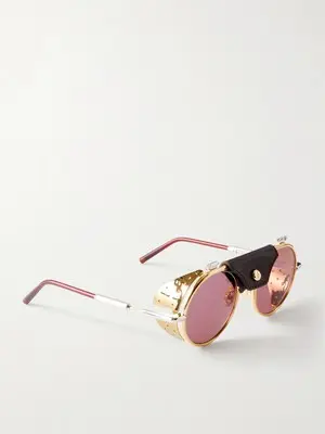 JACQUES MARIE MAGE Glacier Rocky Round Frame Sunglasses