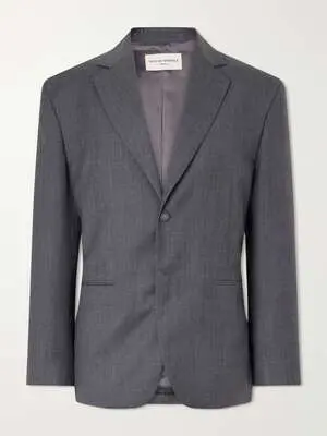 Officine Générale Melvyn Wool, Cashmere And Silk-blend Suit Jacket - Gray