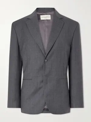 Officine Générale Melvyn Wool, Cashmere And Silk-blend Suit Jacket - Gray