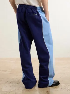 NAHMIAS Ollie Wide-leg Striped Cotton-jersey Sweatpants