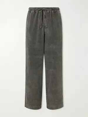 Officine Générale Fernand Wide-leg Corduroy Trousers - Gray