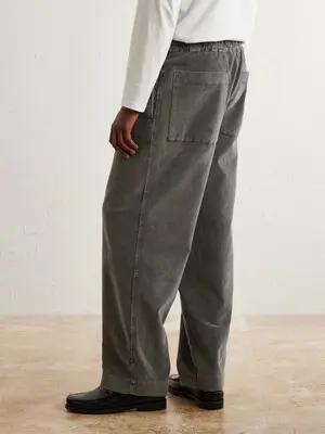 Officine Générale Fernand Wide-leg Corduroy Trousers - Gray