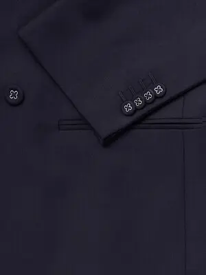 Officine Générale Merrick Wool, Cashmere And Silk-blend Double-breasted Suit Jacket