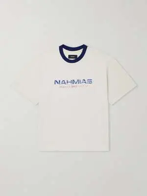 NAHMIAS Miracle Sportwear Logo-print Cotton-jersey T-shirt - White