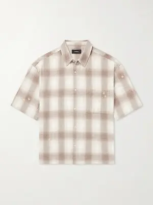 NAHMIAS Checked Cotton-flannel Shirt