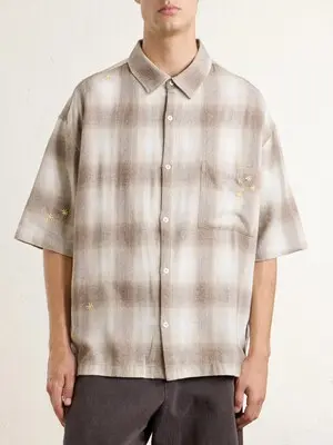 NAHMIAS Checked Cotton-flannel Shirt