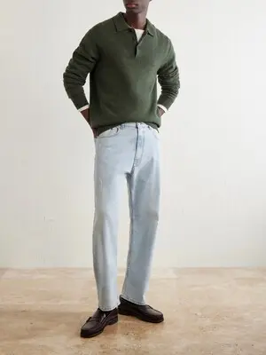 GHIAIA Straight-leg Distressed Jeans