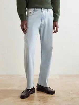 GHIAIA Straight-leg Distressed Jeans