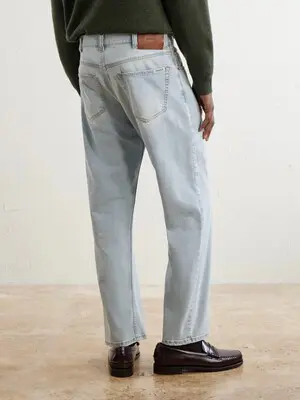 GHIAIA Straight-leg Distressed Jeans