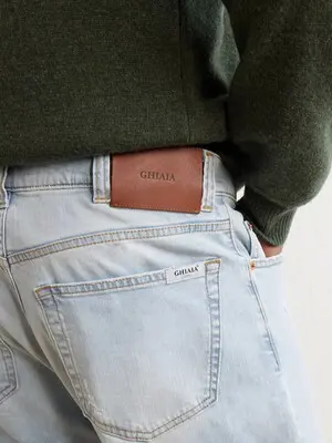 GHIAIA Straight-leg Distressed Jeans