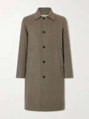 JIL SANDER Virgin-wool Twill Trench Coat