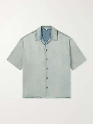 Loewe Camp-collar Denim Shirt