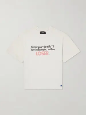 NAHMIAS Psa Printed Cotton-jersey T-shirt - White