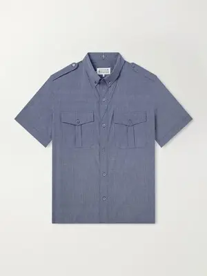 MAISON MARGIELA Cotton Shirt - Blue