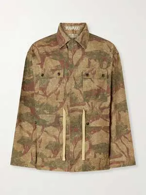 MANAAKI Niha Camouflage-print Denim Jacket