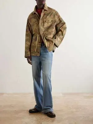 MANAAKI Niha Camouflage-print Denim Jacket