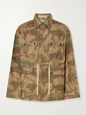 MANAAKI Niha Camouflage-print Denim Jacket