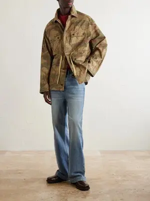MANAAKI Niha Camouflage-print Denim Jacket