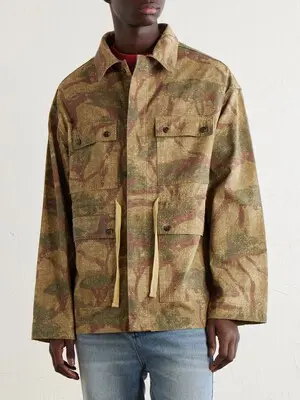 MANAAKI Niha Camouflage-print Denim Jacket