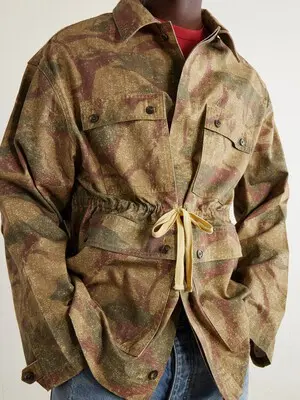 MANAAKI Niha Camouflage-print Denim Jacket