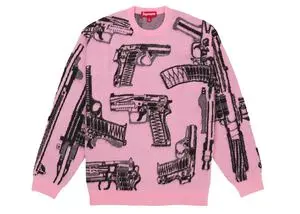 Supreme Guns Sweater - Pink