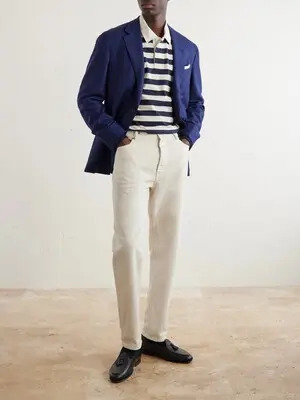 Dunhill Checked Wool, Silk And Cashmere-blend Blazer