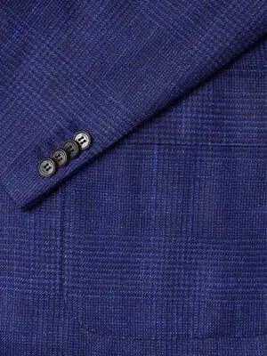 Dunhill Checked Wool, Silk And Cashmere-blend Blazer