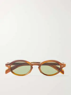 CUTLER AND GROSS Gr13 Oval-frame Acetate Sunglasses - Tortoiseshell